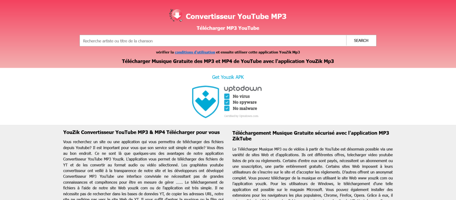 Youzik : Votre convertisseur YouTube en mp3 et mp4